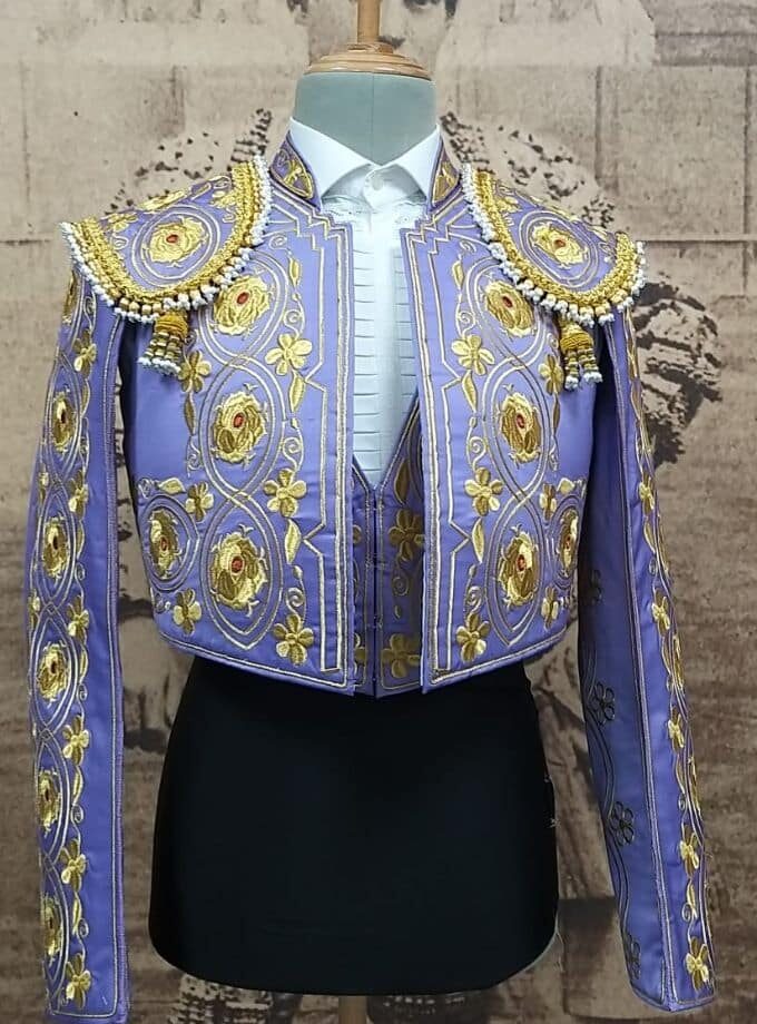 Traje de luces Blanco y Oro