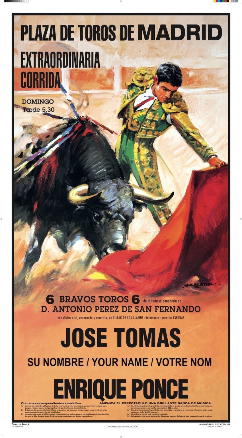 Customized bullfighting poster | Spanish Poster