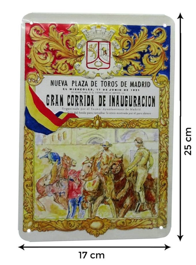 Cartel de Toros personalizado con su nombre - Toroshopping